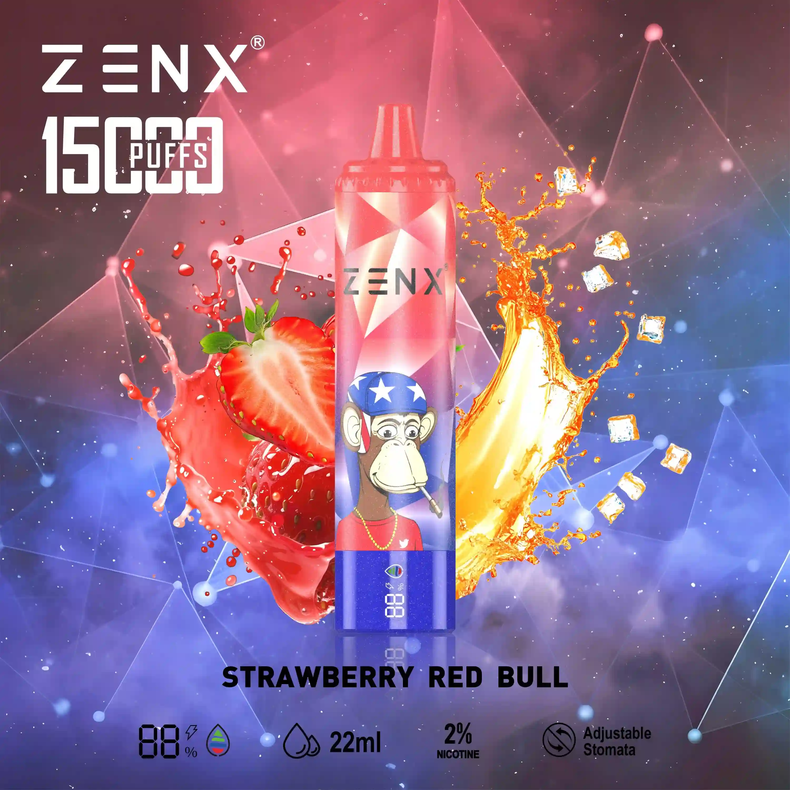 ZENX NFT Randm Tornado 15000 Puffs 15K Einweg Vape - Zenxvape